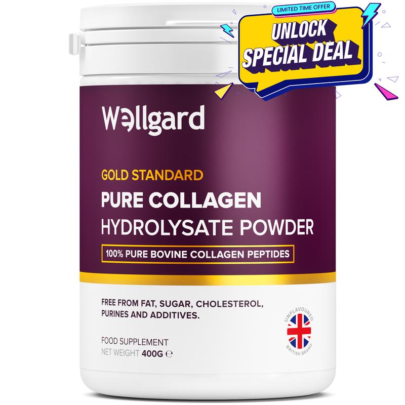 Wellgard Collagen Powder Skin Care Hair & Nails Supplement, Halal ...