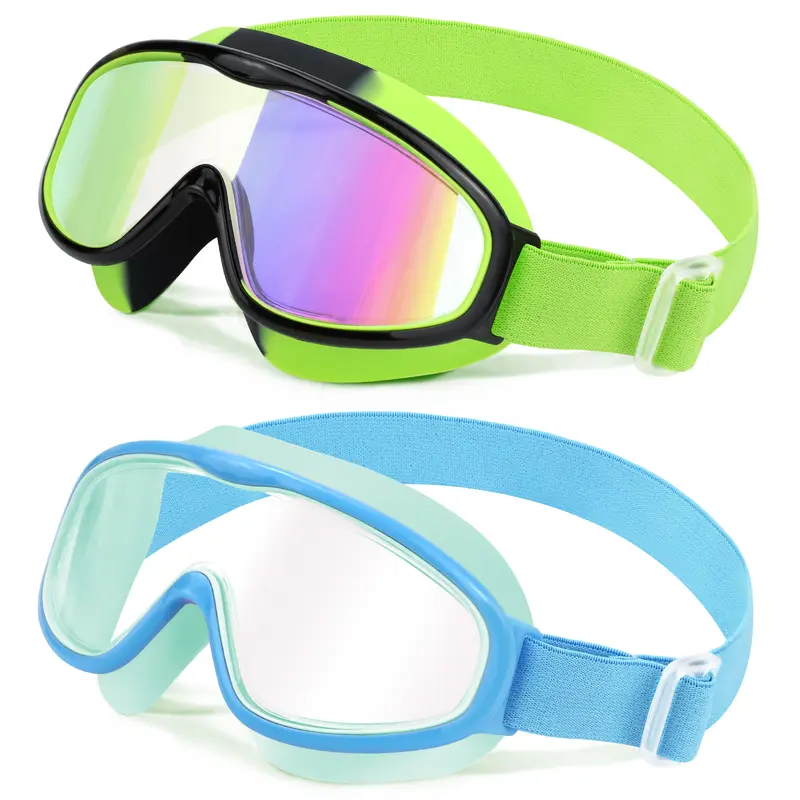 [Outdoorfun] Vvinca Kids Goggles with Comfort Fabric Strap, Kids Swim ...