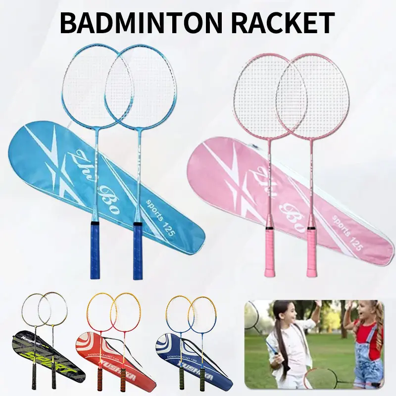 Beginners Badminton Set 2pcs Badminton Racquet Set Indoor Outdoor ...