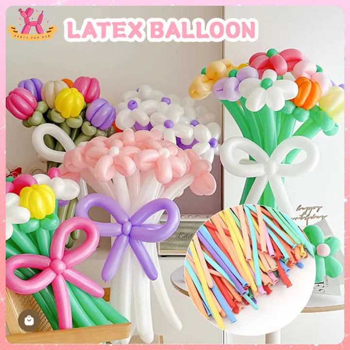 查看[Long Latex Balloon Belon Lateks Panjang Belon 260 Long Balloons ...
