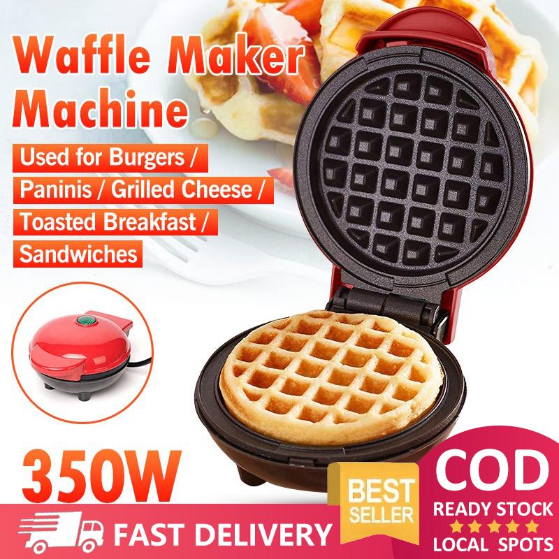 Mini Electric Waffle Maker Non-Stick Pan Circular Bakeware Pancake ...