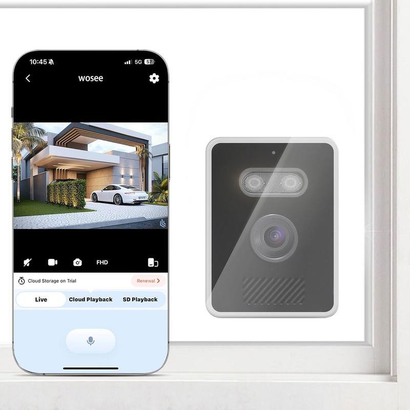 CamzyWin 5MP 2K Window Camera,2.4GHz & 5GHz WiFi Indoor Cameras for ...