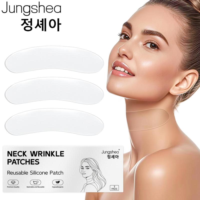 Jungshea Clear Silicone Neck Patch, Transparent Smooth Wrinkles Neck ...