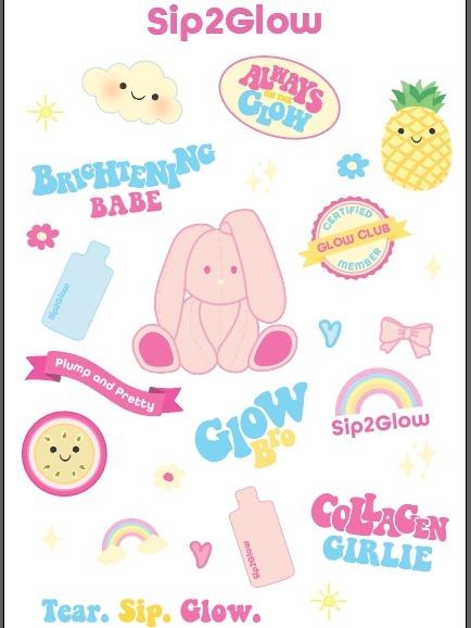 GWP 】Sip2Glow - Limited Edition Sip2Glow Sticker TikTok爆款商品分析 - GMV/销量 ...