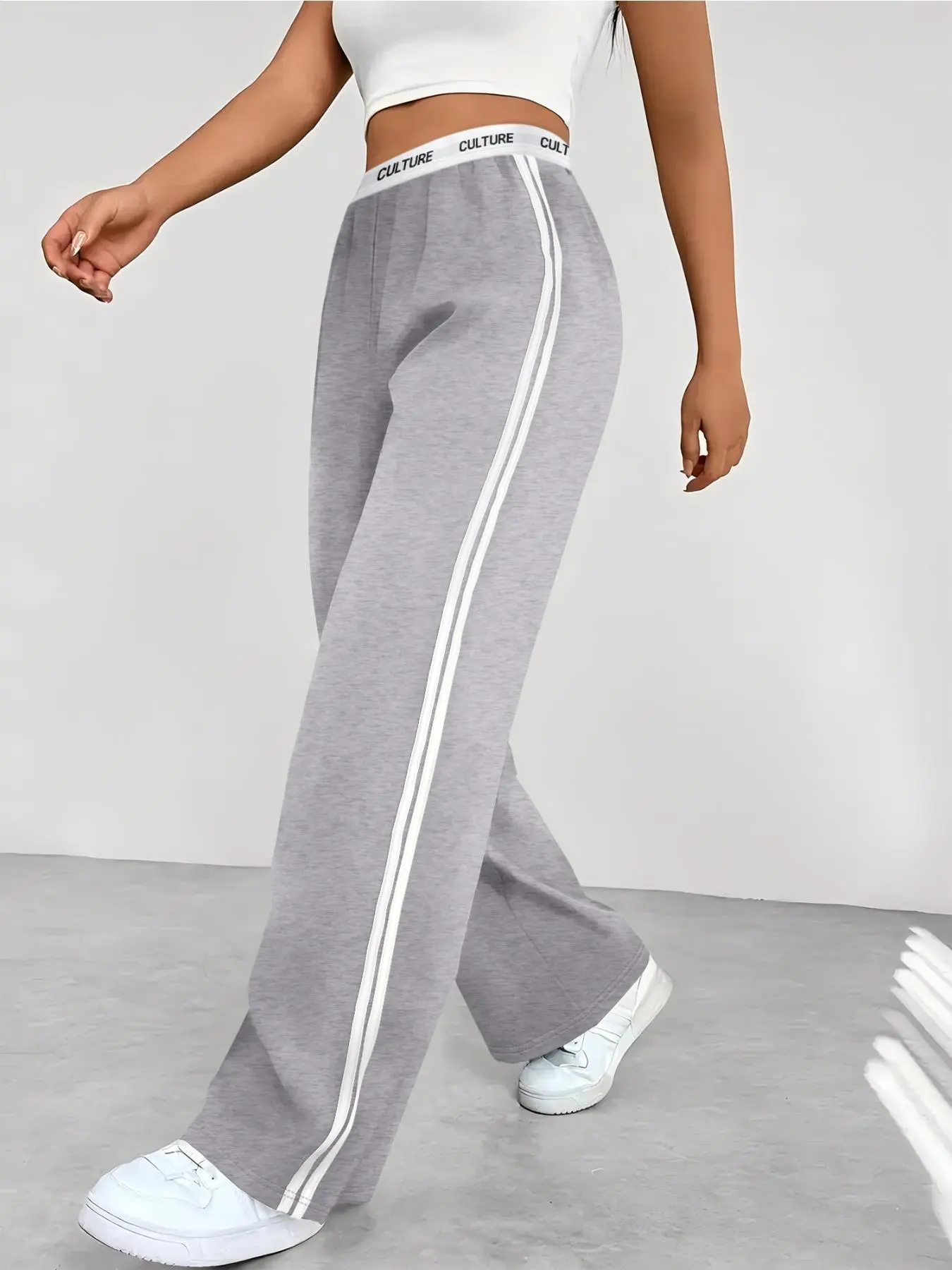 Women's Plain Striped Side Sweatpants, Casual Comf TikTok爆款商品分析 - GMV ...