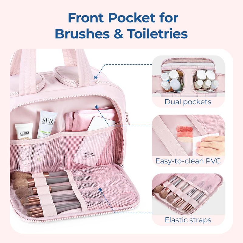 查看[BAGSMART Crush 4-in-1 Puffy Multi-Functional Toiletry Bag for Women ...