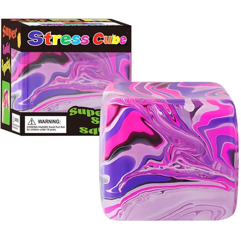 查看[Soft Sensory Cube Squeeze Toy, Rotating Squishy Block, Hand Strength ...