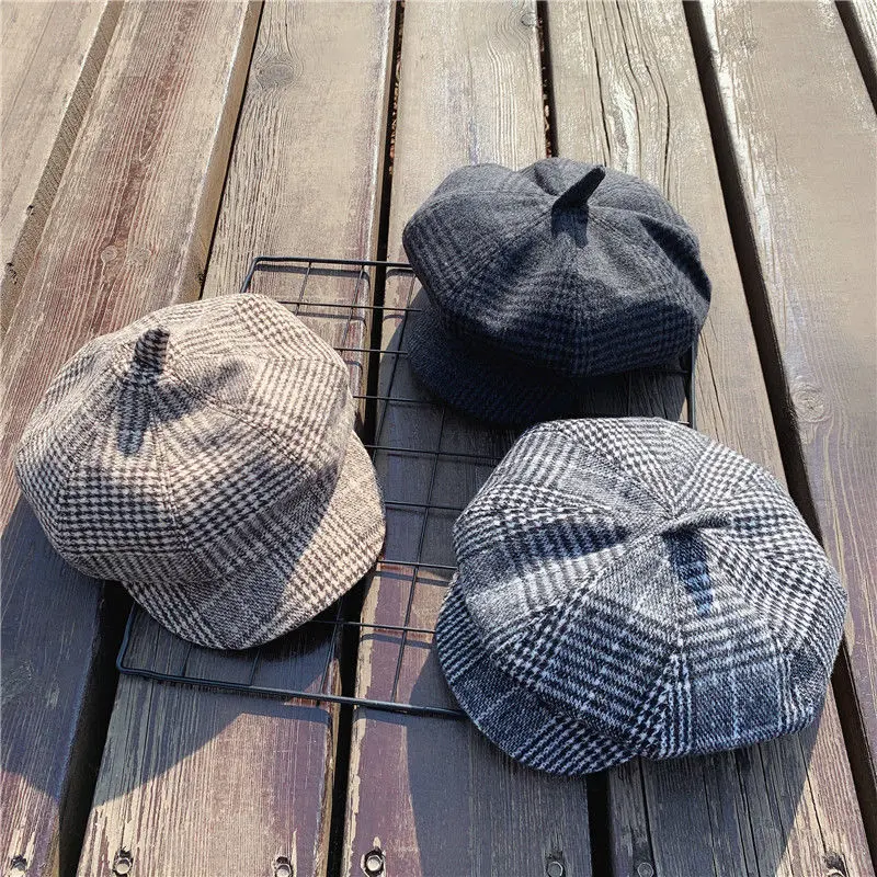 查看[Beret Kanak-kanak, Gaya Inggeris, Fesyen, Topi Oktagonal Lelaki ...