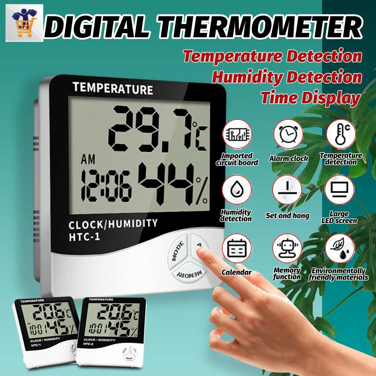 Hygro thermometer Hygrometer Alarm Clock LCD Elect TikTok爆款商品分析 - GMV ...