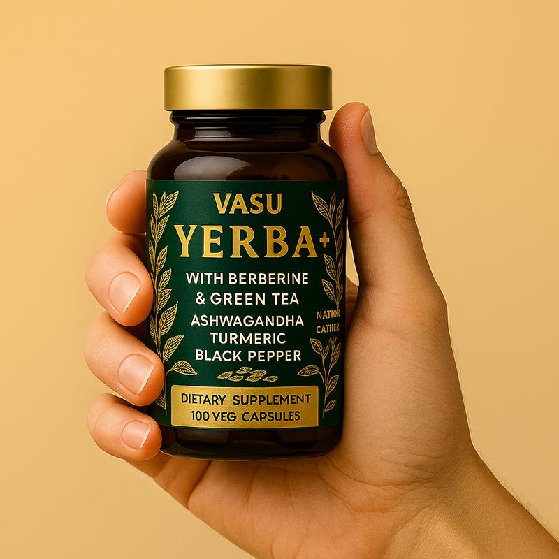 VASU Yerba+ 9-in-1 Yerba Mate Capsules | Yerba Mate + Berberine + Green ...