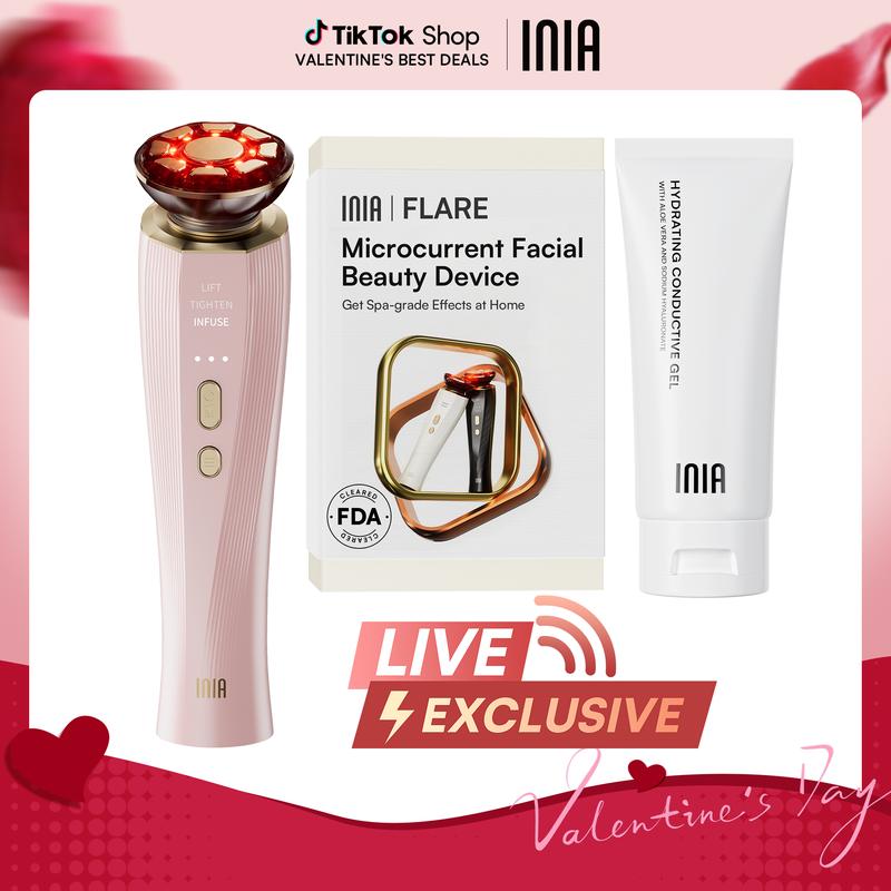 查看[【LIVE EXCLUSIVE】INIA FLARE All-in-One Facial Beauty Device, 3-in-1 ...