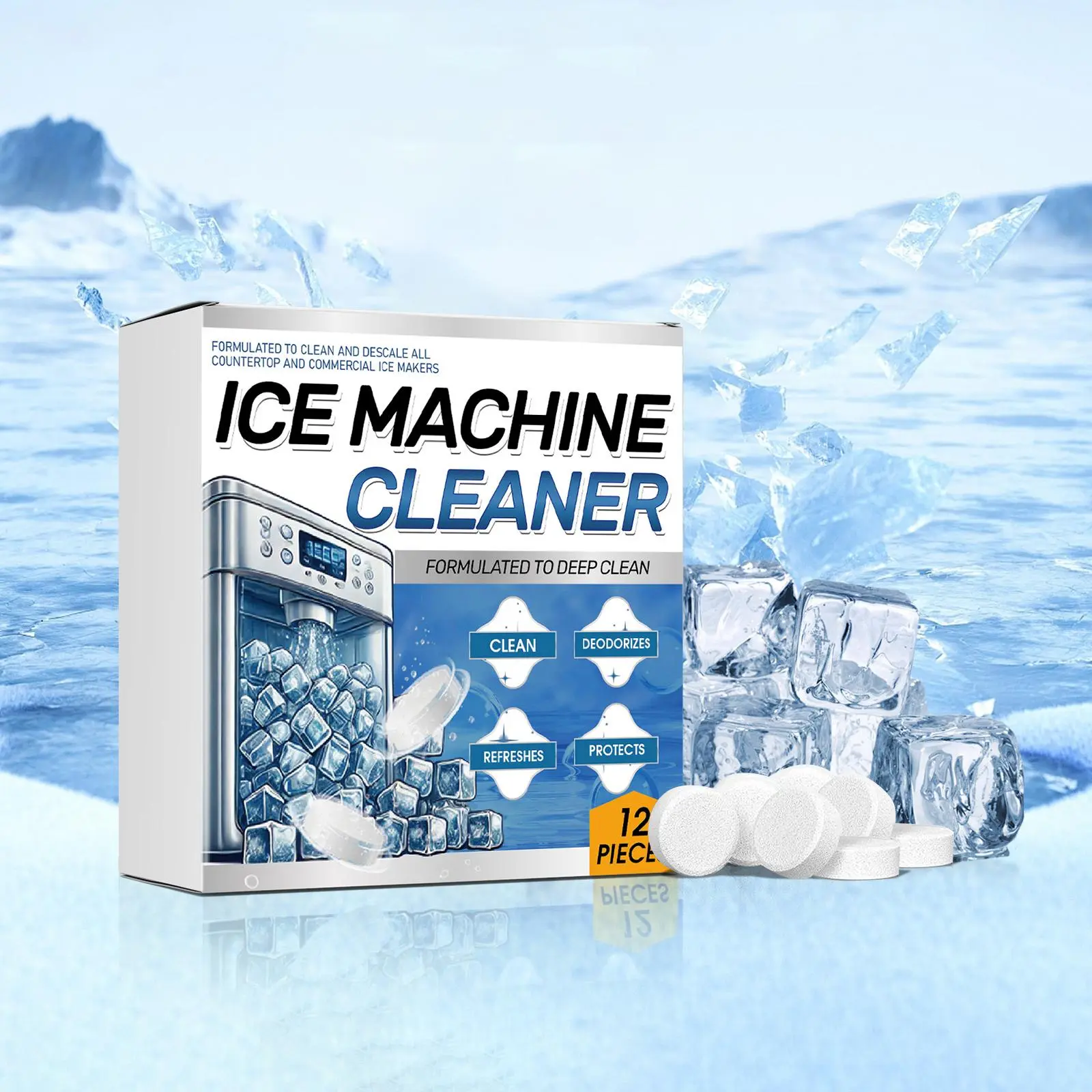 Ice Machine Cleaner, 1/2 Boxes(12pcs/box) Ice Mach TikTok爆款商品分析 - GMV ...