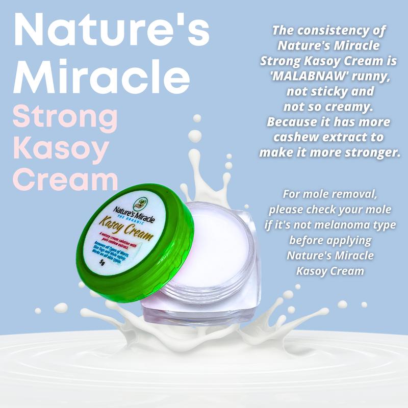 Nature's Miracle Strong Kasoy Cream 5g for Kulugo, Nunal, Millia, atbp ...