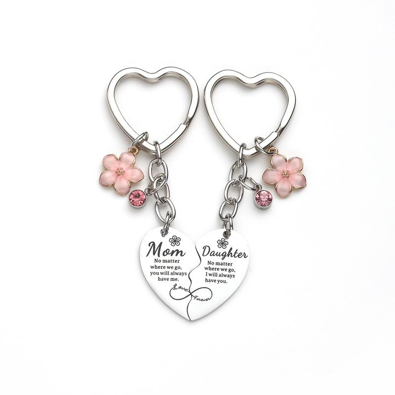 2 Pcs Mother/Father Daughter Heart Matching Keyrin TikTok爆款商品分析 - GMV ...
