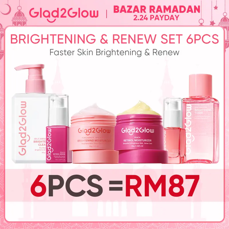 [SKINSET]G2G 6PCS 6IN1 Kits Skincare Set-Cleanser+Toner+Serum 2pcs ...