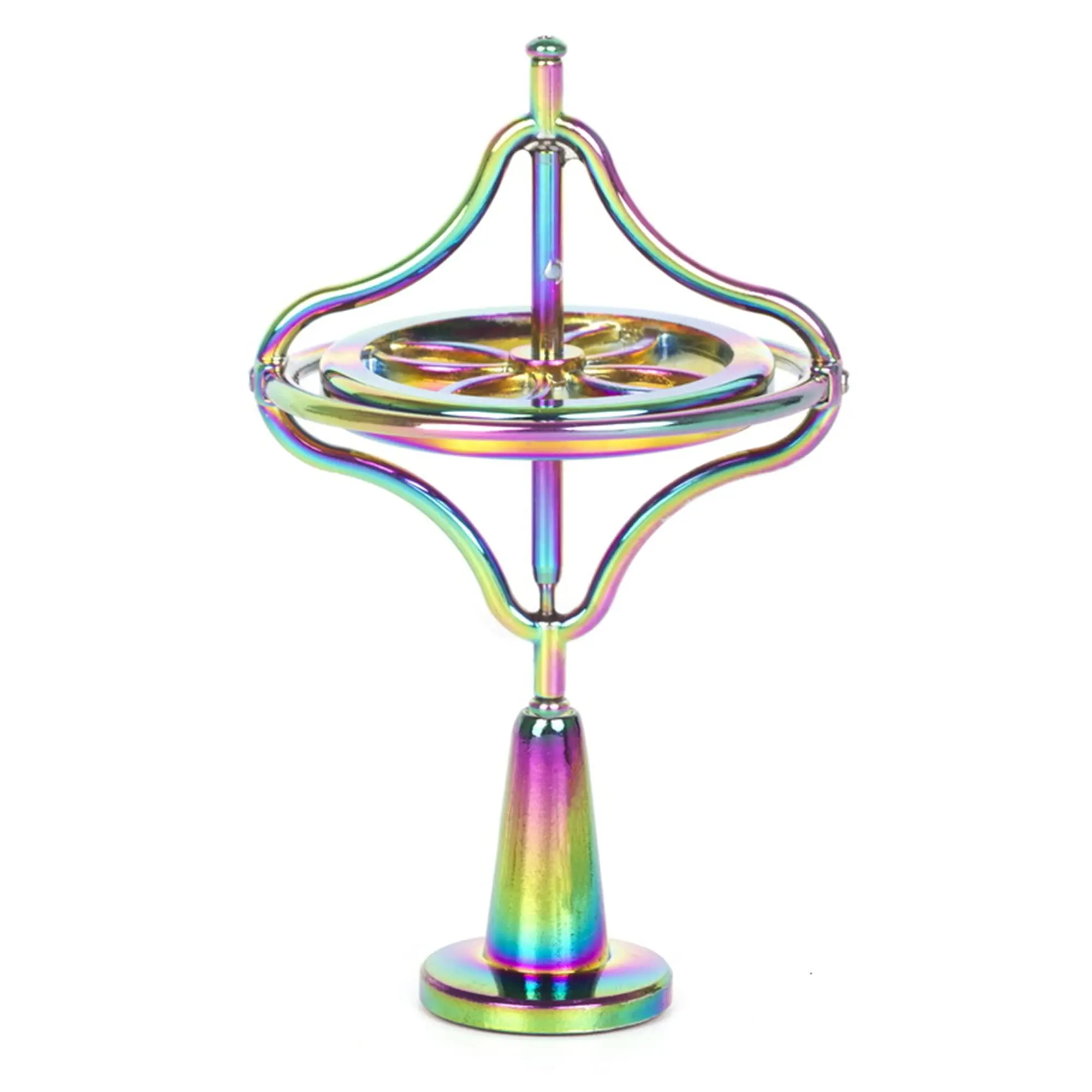 Gyroscope Toy Metal Anti Gravity Rotating Desk Gyroscope Flying Motion ...