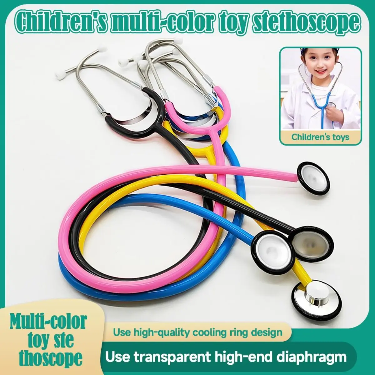 查看[Kids Toy Stethoscope – Realistic Doctor Role Play Medical Kit, Safe ...