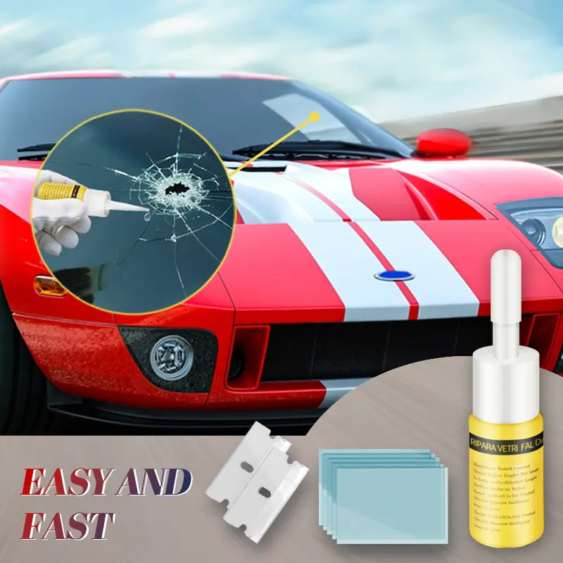 HyperCar Windshield Crack Repair Kit - Easy Application Tool for Multi ...