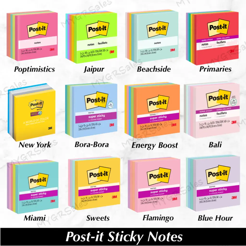3M Post-it Sticky Notes (4/5 Colours per Cube) TikTok爆款商品分析 - GMV/销量/带货 ...