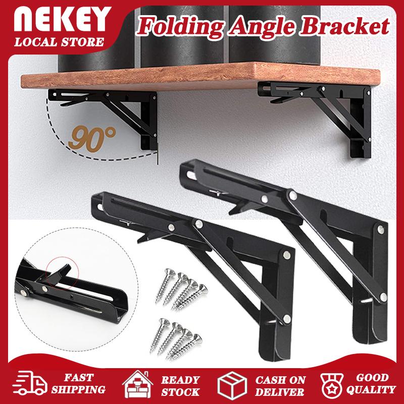 Folding Angle Bracket 2 PCS Triangle Folding Angle Bracket Heavy ...