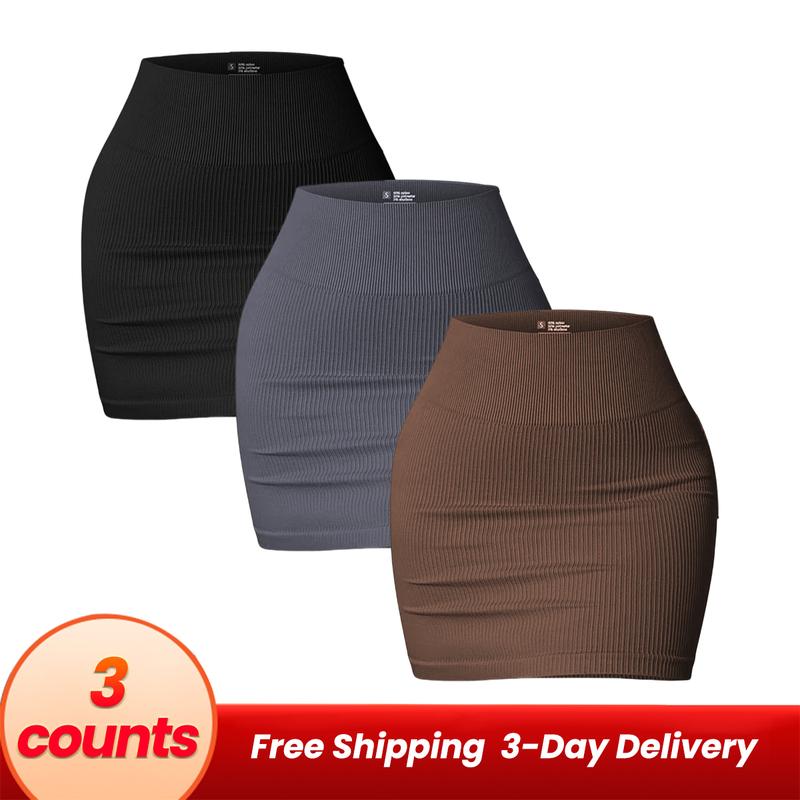 查看[TCVC Women's Micro Skort Ultimate High Waist Ribbed Seamless Winter ...