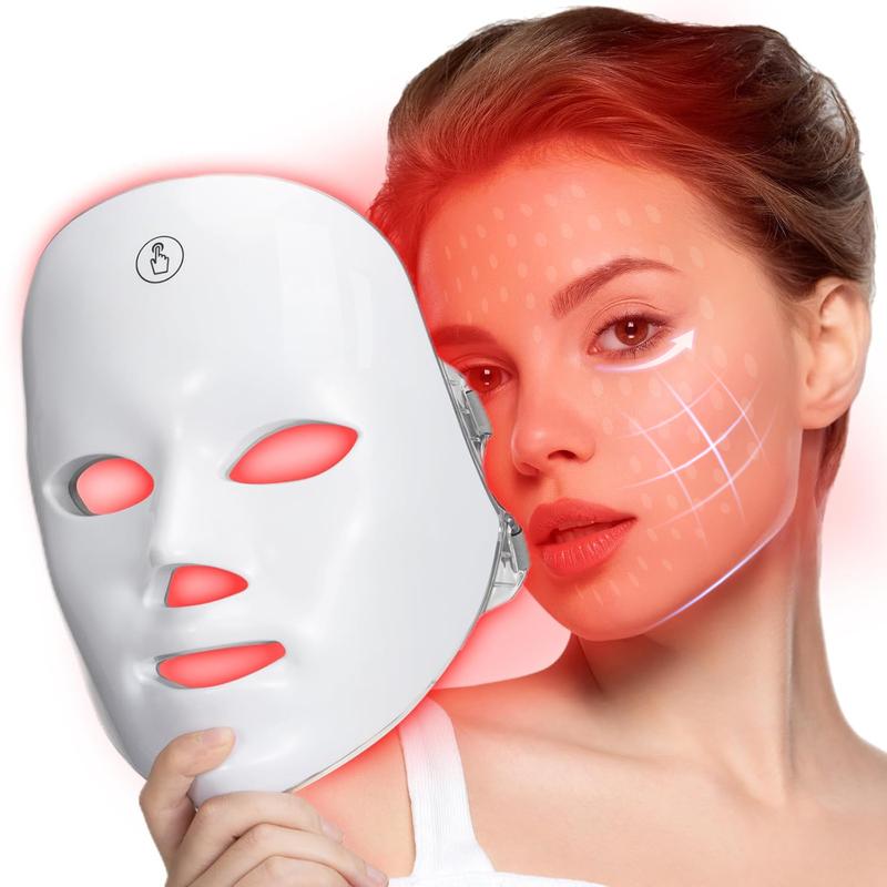 查看[SHMHE Red Light Therapy, 7 Color LED Light Face Mask, Photon Skin ...