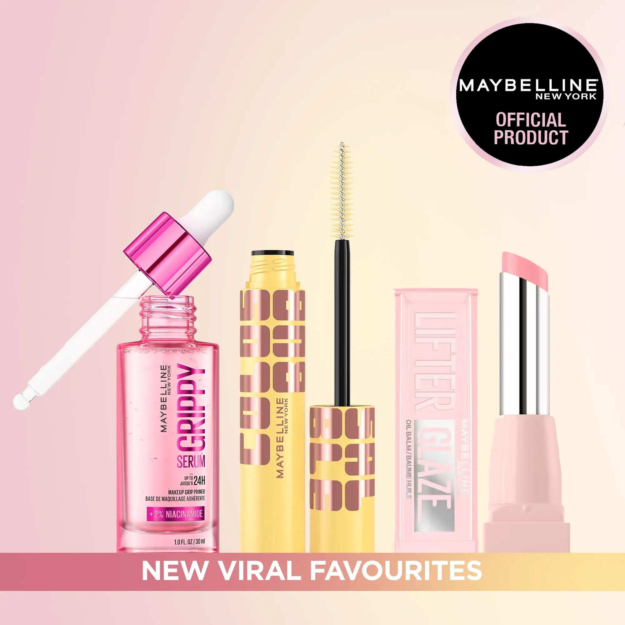 Maybelline New York NEW VIRAL FAVOURITES Bundle - Grippy Serum Primer ...