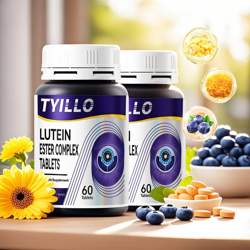 2PCS Tyillo Blueberry Lutein Ester Complex Tablets，Eye health products，Vitamins Supplements-with ...