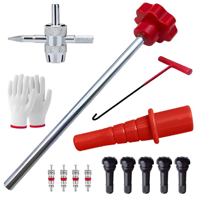 查看[SnapFixMate 14-Piece Set Quick Change Tire Valve Tool Kit,Tire Valve ...
