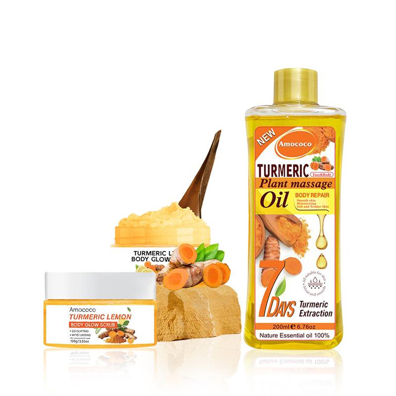 查看[turmeric Massage oil and turmeric Scrub for cleansing, moisturizing ...