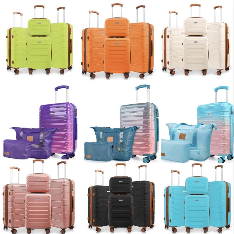 查看[UUH Luggage Set with Spinner Wheels TSA-Approved Lock High-Quality ...