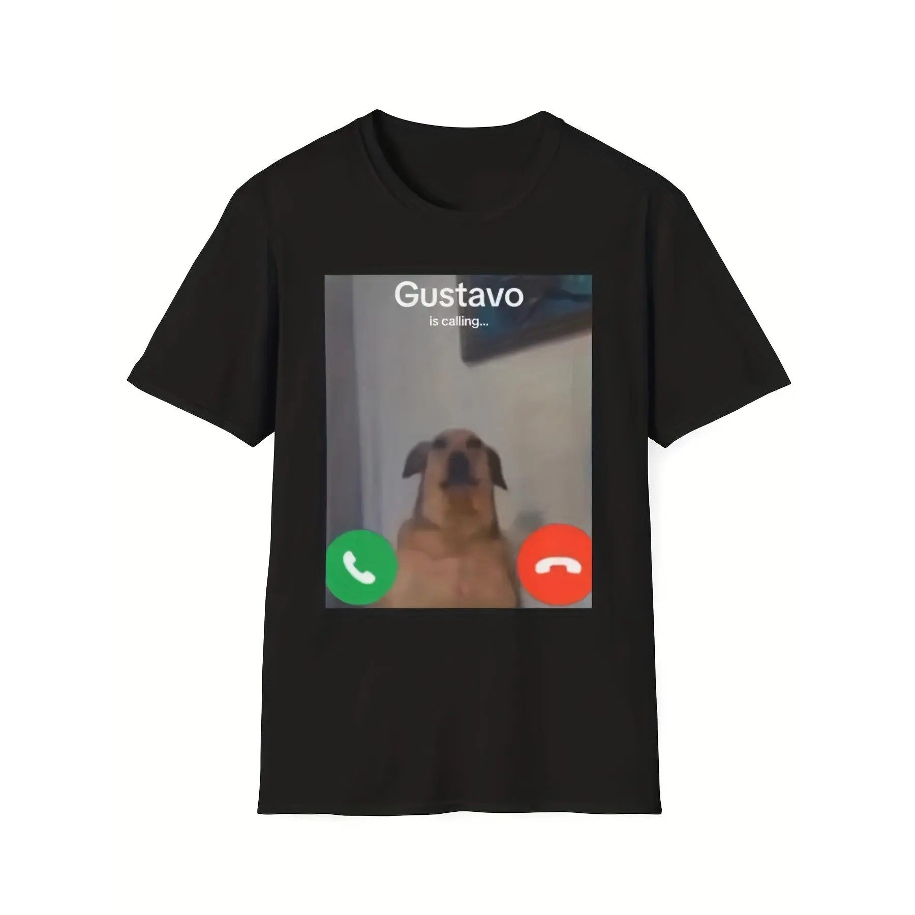 查看[Camisetas Estampadas para Hombre - Diseño de Perro Gustavo con Texto ...