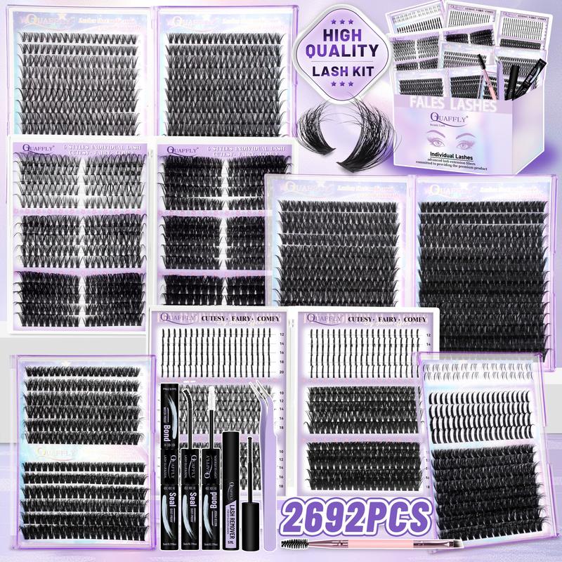 QUAFFLY Mega Lash Clusters Kit 2692Pcs, Includes V TikTok爆款商品分析 - GMV ...