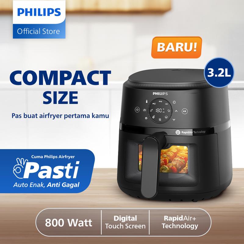 查看[BARU! PHILIPS Airfryer Low Watt 800 W Transparan BEST COMPACT SIZE 3 ...