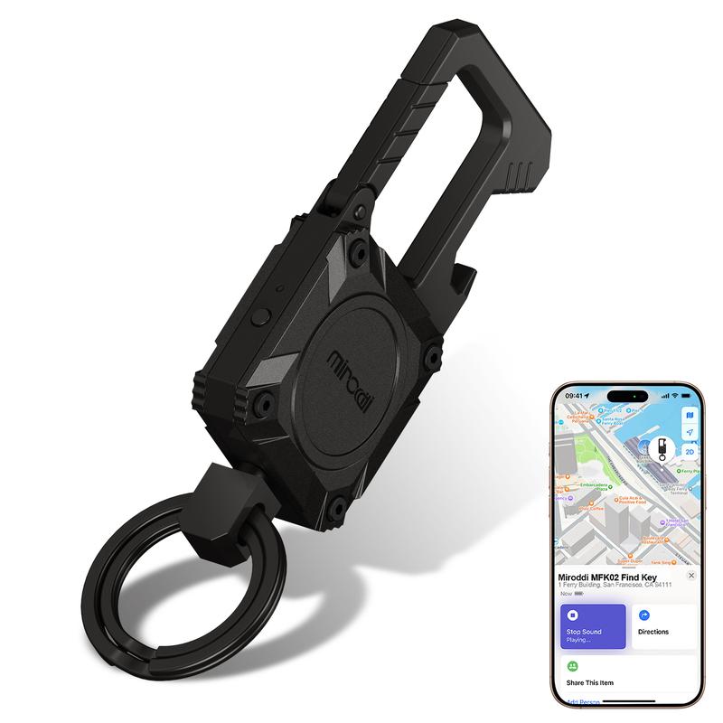 查看[Miroddi Smart Tracker Keychain for Men & Women, Rechargeable Steel ...