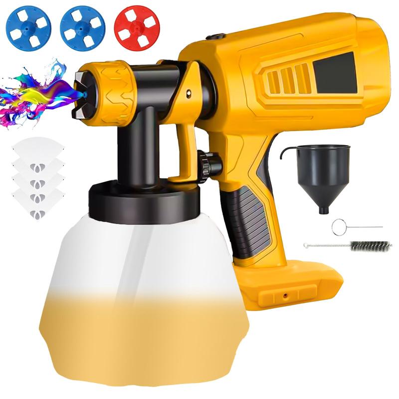 (Free choice)Cordless Paint Sprayer for DEWALT 20V Battery HVLP ...