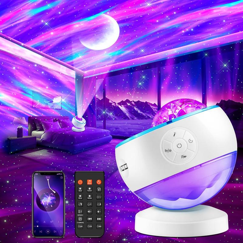 查看[One Fire Northern Lights Projector,16Color Galaxy Projector for ...