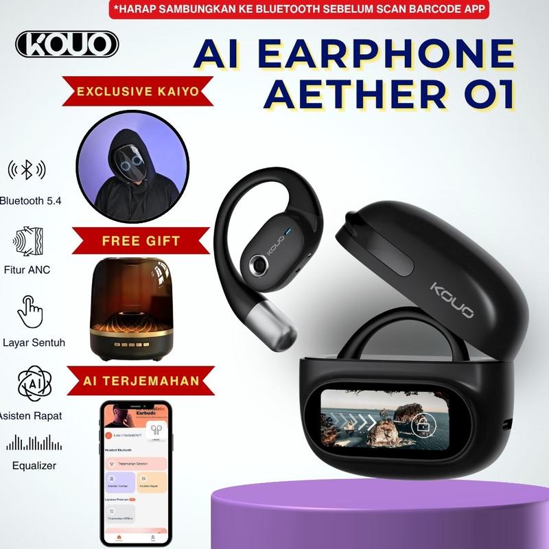 查看[KOUO {EXCLUSIVE KAIYO} Aether 01 Earphone Bluetooth Touchscreen + Hi ...