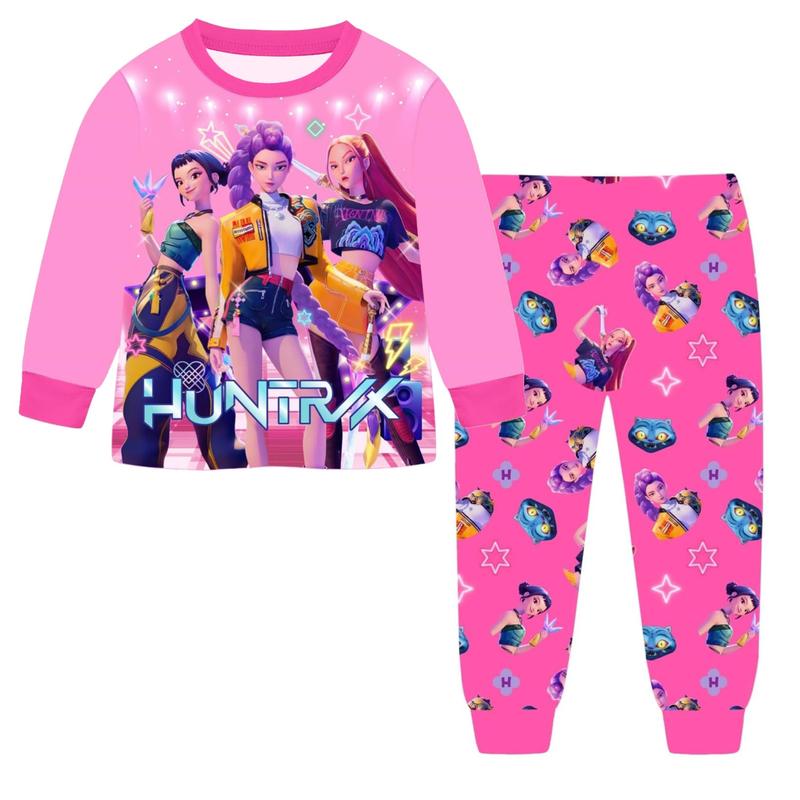 2-Piece K-Pop Hunter Girl Sleepwear Set, Long Slee TikTok爆款商品分析 - GMV ...