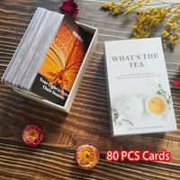What's the Tea Oracle Cards Deck, 1 Set Divination Cards for Beginners ...