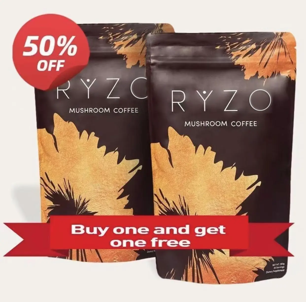 2 RYZO Mushroom Coffee l6AdaptogenicMushrooms Organic USAGrown ...