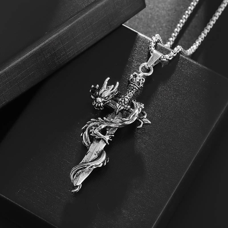 查看[Kalung Naga Pedang V2 / Kalung Liontin Naga Melingkar Unik Keren ...