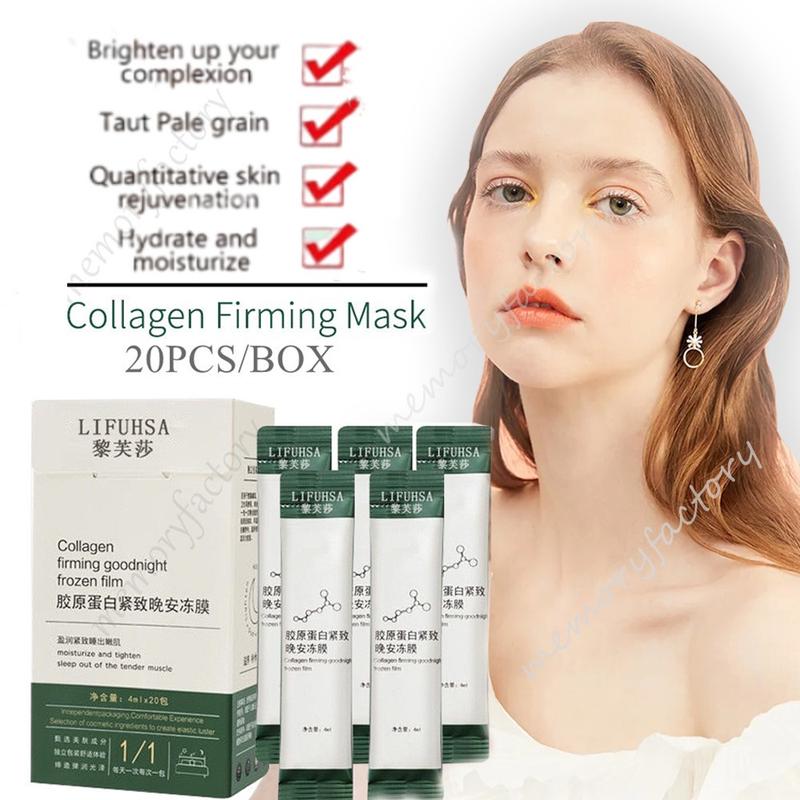 LIFUSHA 20PC/BOX Collagen Firming No Washing Sleeping Mask Refreshing ...