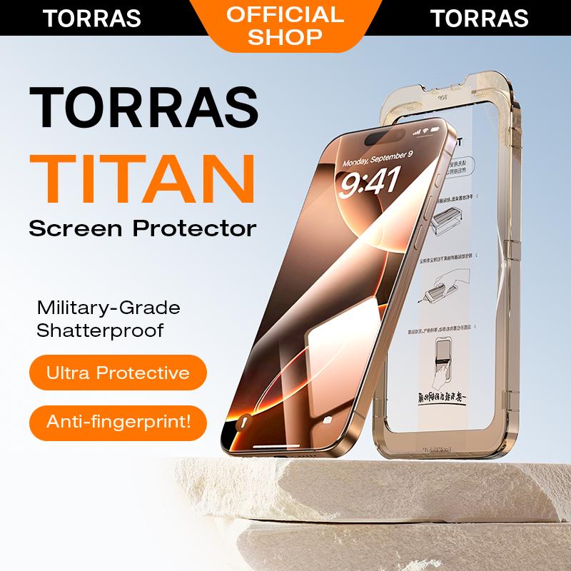 【Untuk iPhone 17-12】TORRAS Pelindung Skrin untuk iPhone 17/16/15/14/13 ...