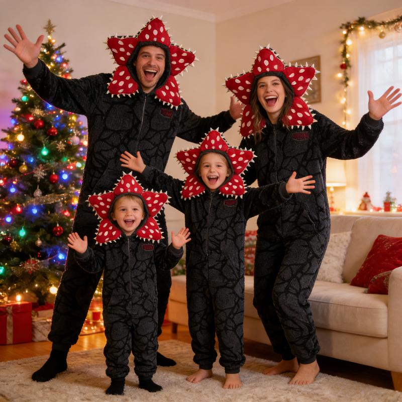查看[Stranger Things Demogorgon Onesie Fleece Fabric Cosplay Costume ...