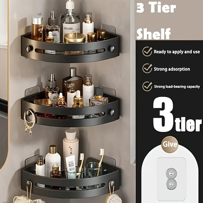 3-Pack Black Triangle Shower Caddy, 3-Tier Corner ShelvesRustproof ...