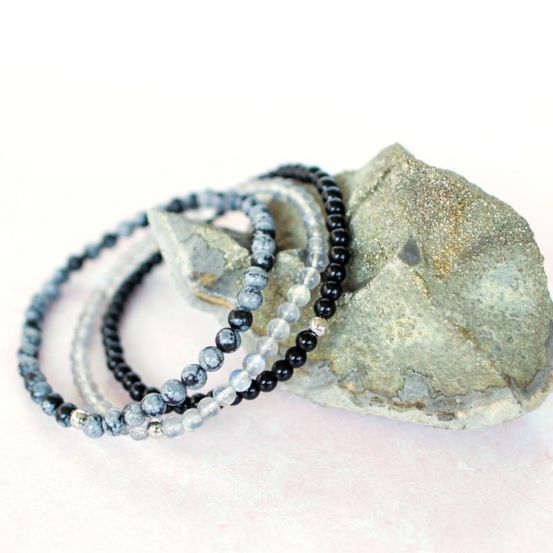 查看[Protect Your Energy Natural Crystal Bracelet Set for Adults - Mini ...