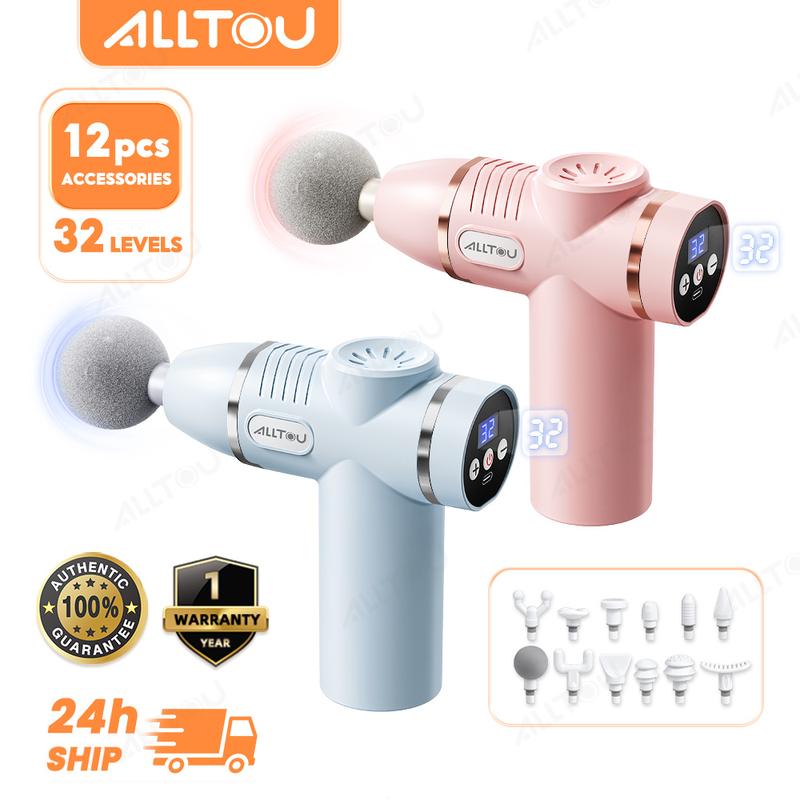 查看[( Special Colour ) ALLTOU 12 Heads Massage Gun Mini Fascia Massage ...