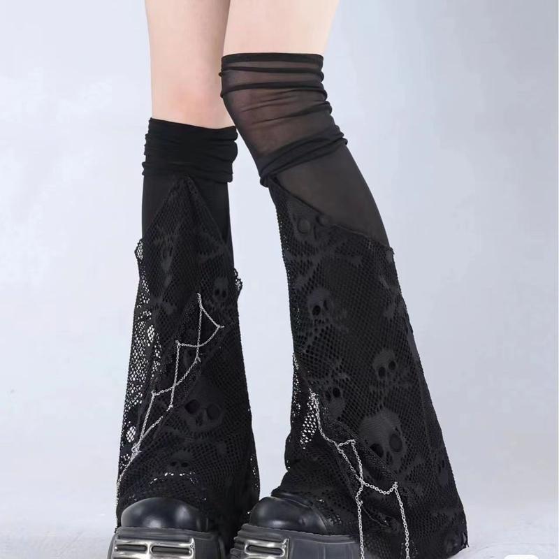 Leg Warmers Fashion Socks Y2K Baddie Subculture Pu TikTok爆款商品分析 - GMV ...