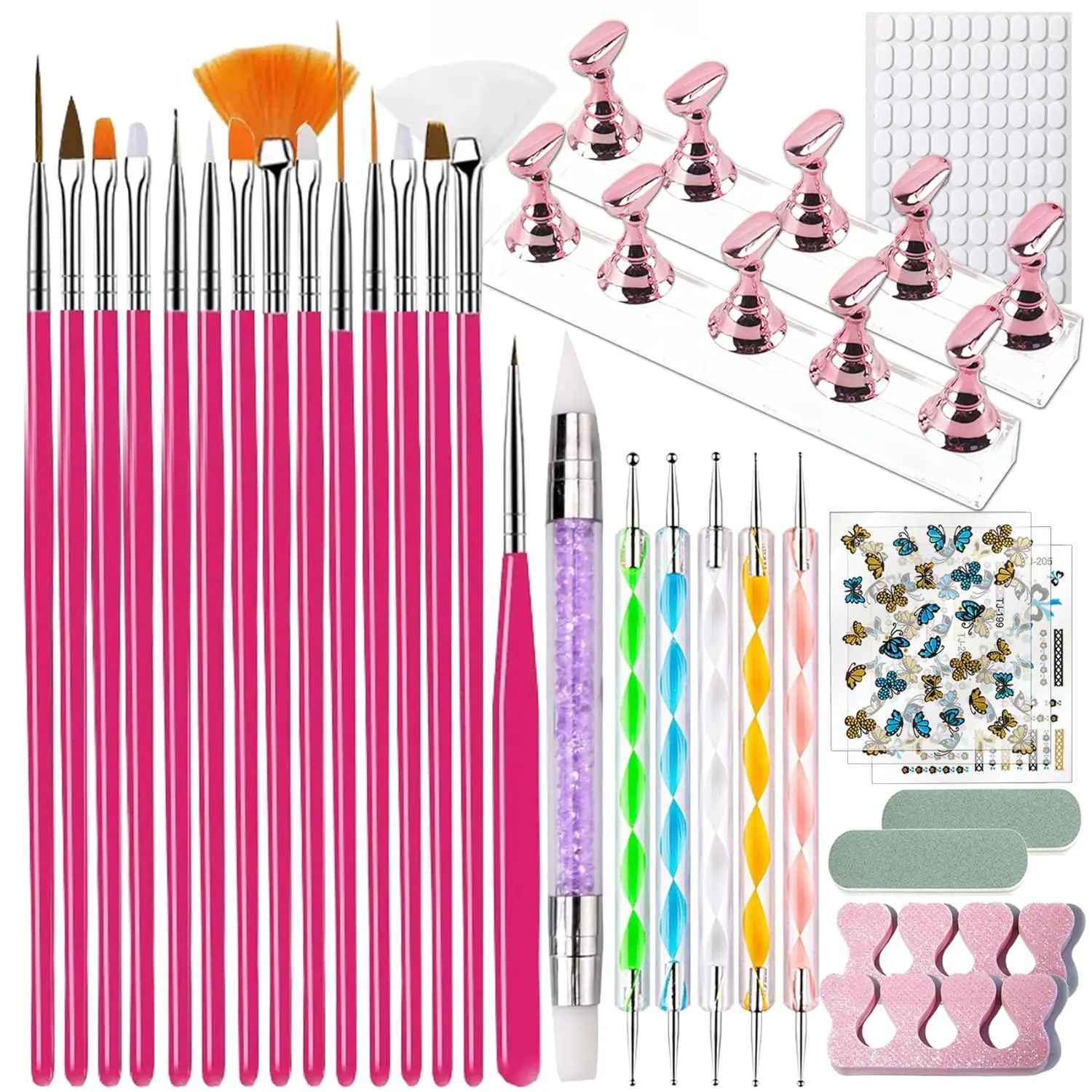 Nail Art Tools Set, 15 Nail Art Brushes 6 Nail Dot TikTok爆款商品分析 - GMV ...